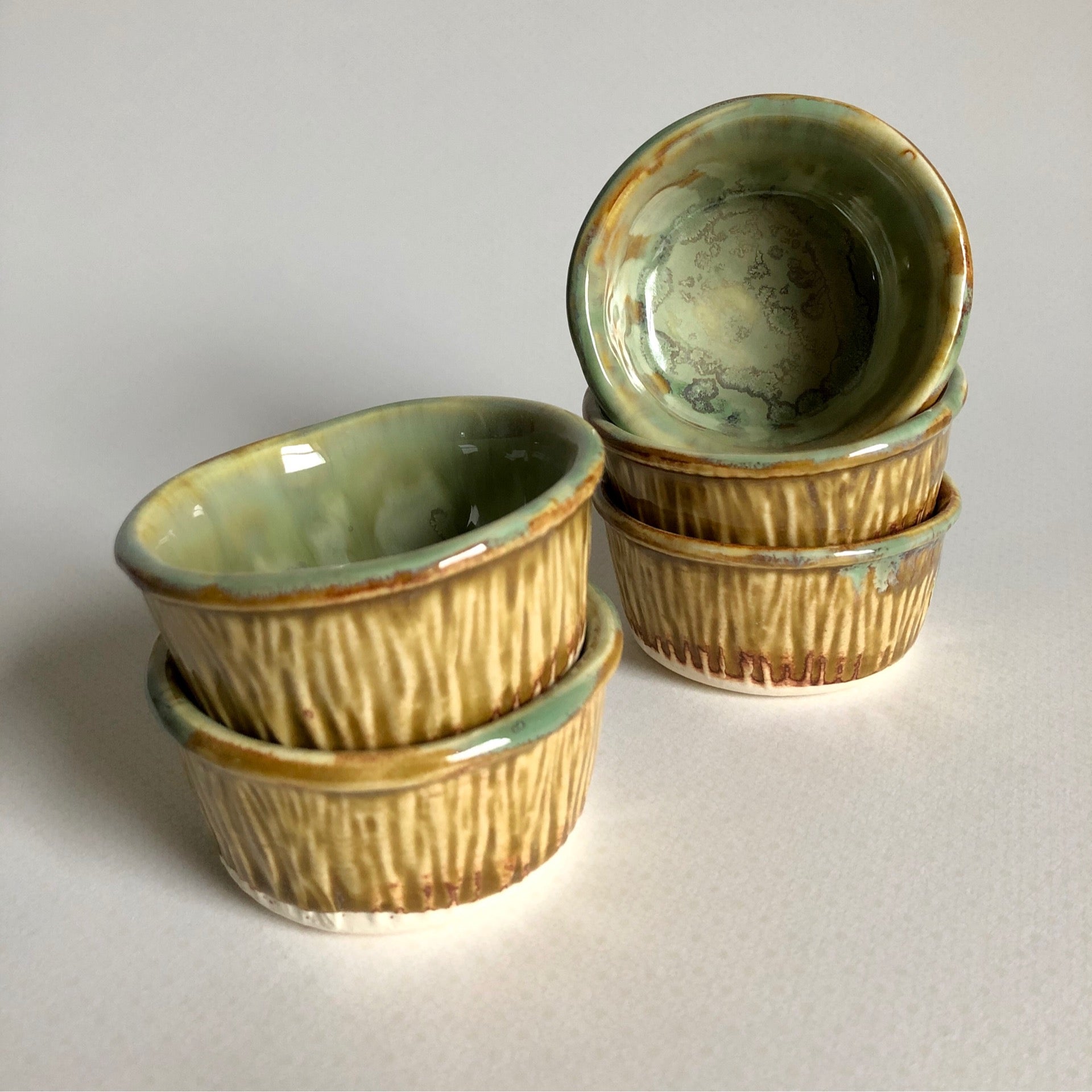 Foil Ramekin in Crystalline - Cream Rust/ Green Star | Beiko Web Store